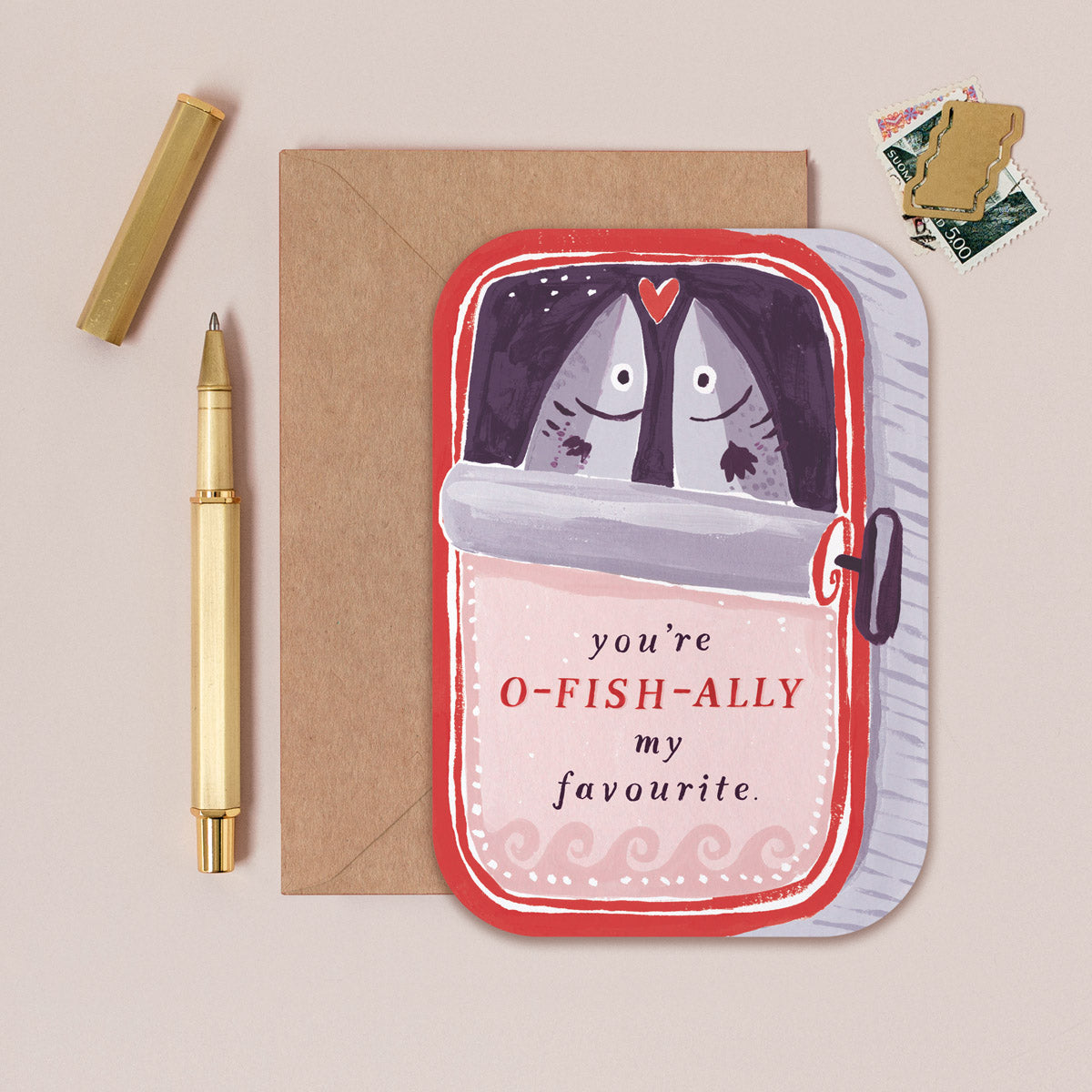 Sardines You're My Favourite Card | Valentine's Cards | Sister Paper Co.