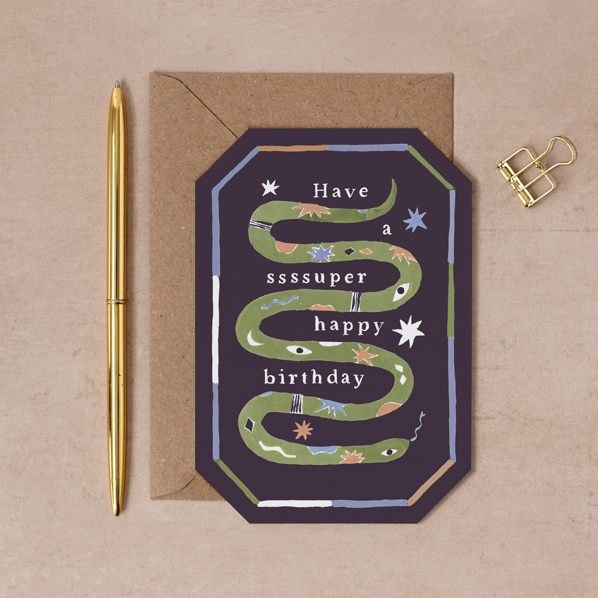 Ssssuper Snake Birthday Card | Birthday Cards | Sister Paper Co.