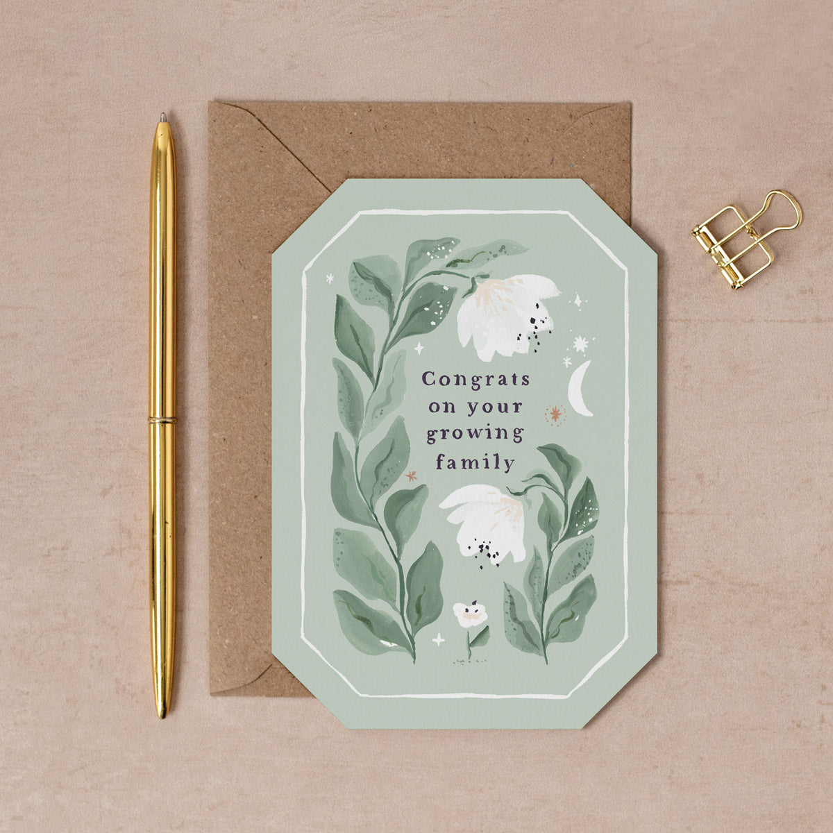 Growing Family New Baby Card | New Baby Cards | Sister Paper Co.