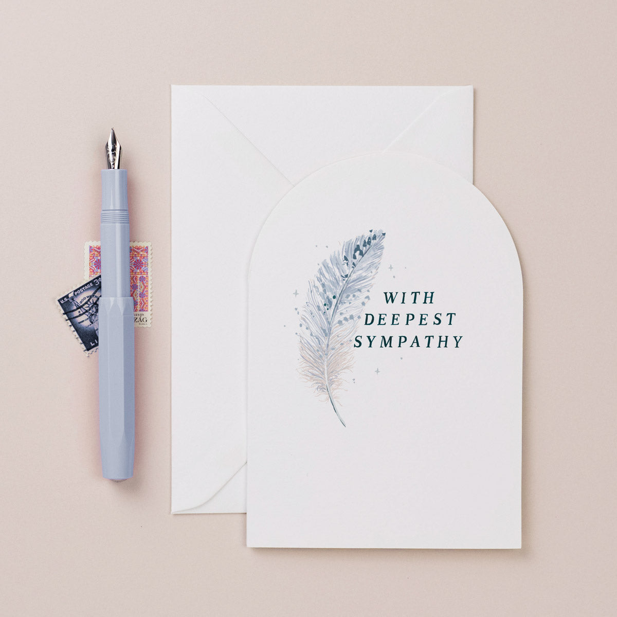 Feather Sympathy Card | Sister Paper Co.