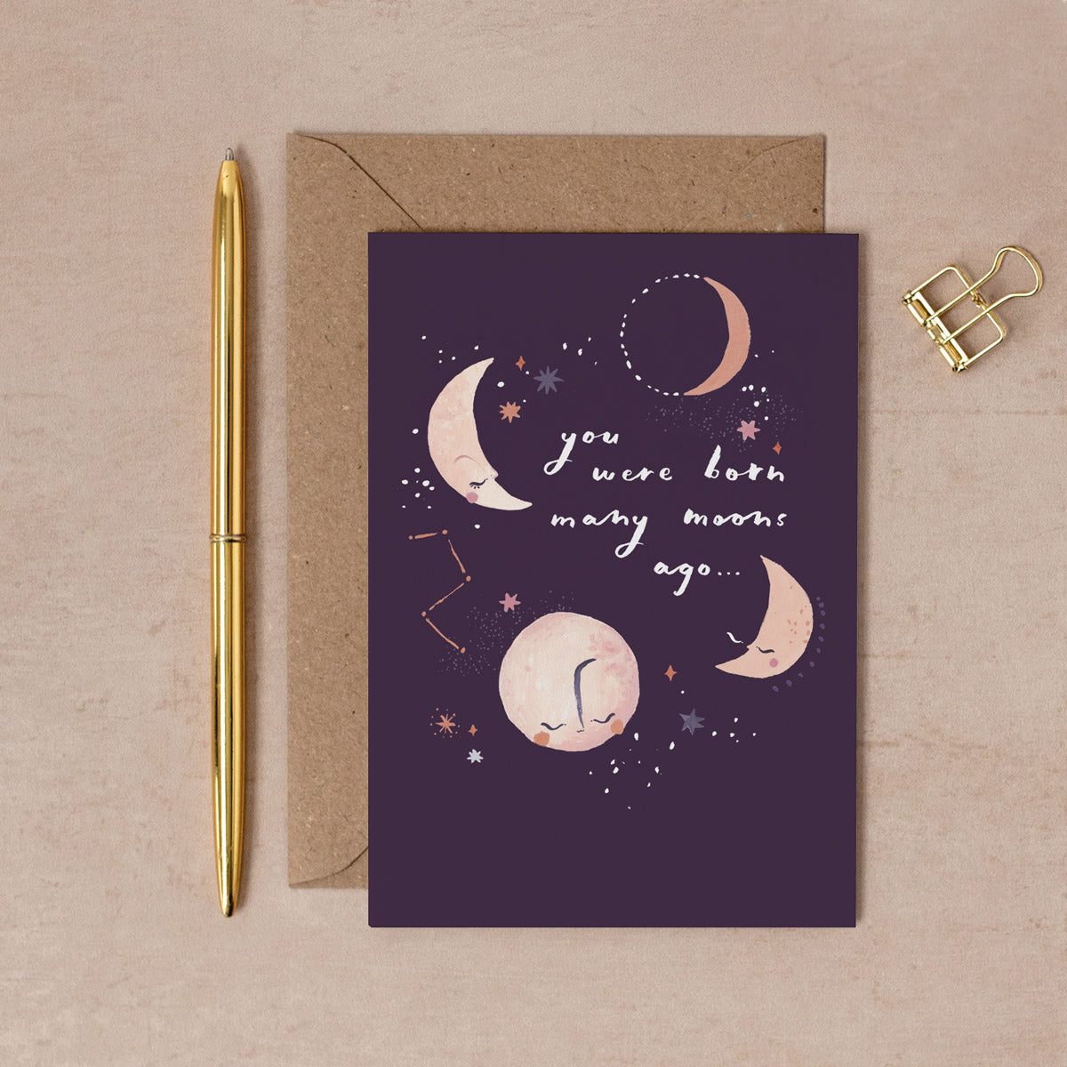 Many Moons Birthday Card | Birthday Cards | Sister Paper Co.