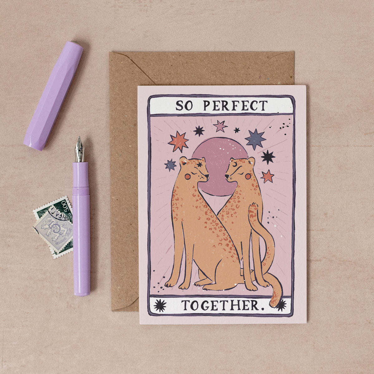 Perfect Together Leopards Card | Wedding Cards | Sister Paper Co.