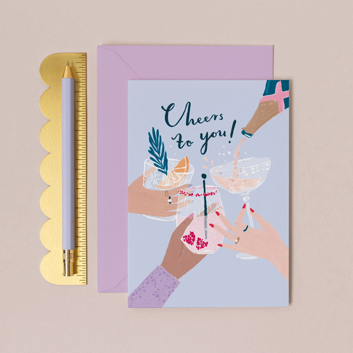 Cheers to You Card | Sister Paper Co.